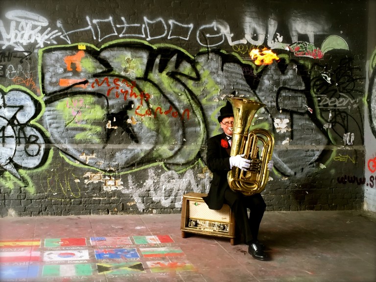 Street Musicians around the World … The Fire Breathing Tuba in London ...